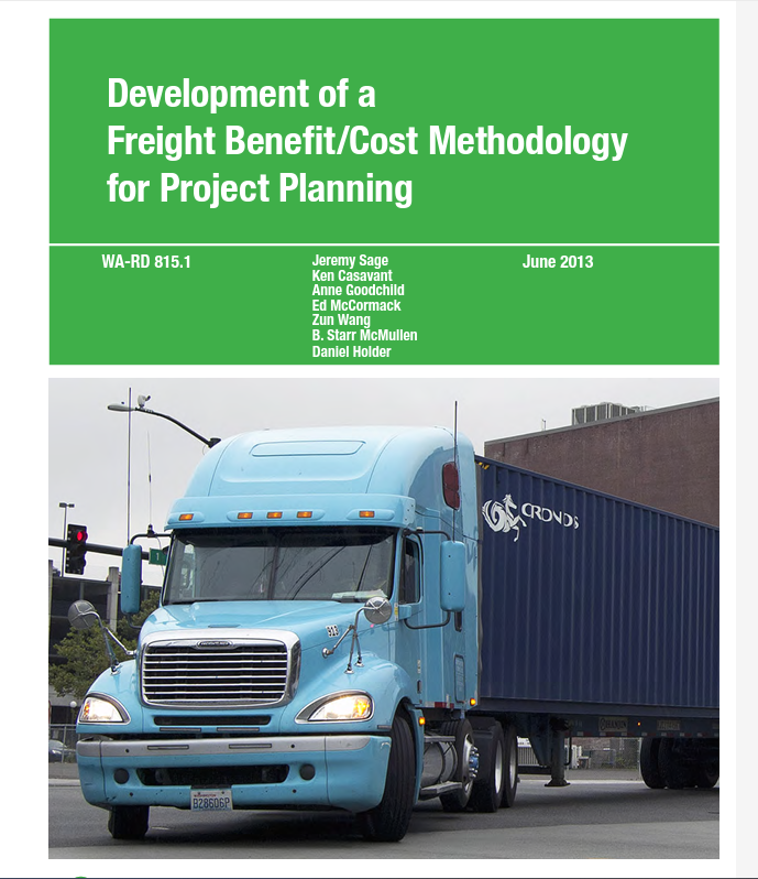 Development of a Freight Benefit/Cost Methodology for Project Planning ...